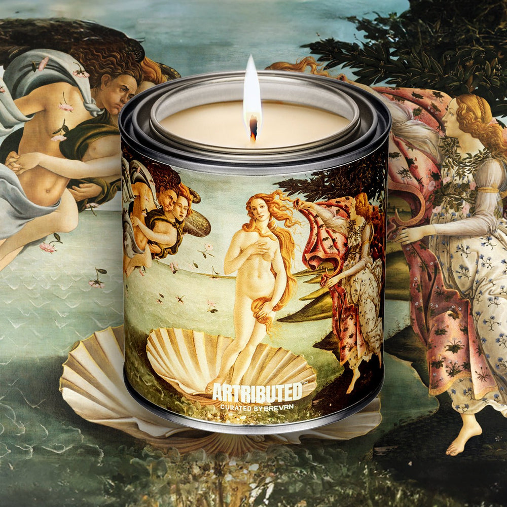 Birth of Venus Painting Candle | Luxury Candle Musk Scent