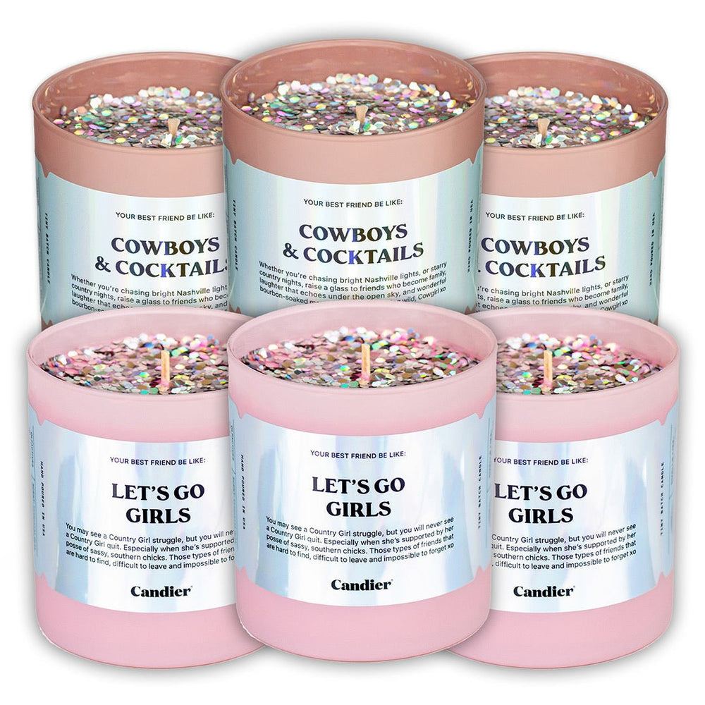 🤠 Candier Cowgirl Bachelorette Candles Bundle | Gift Set