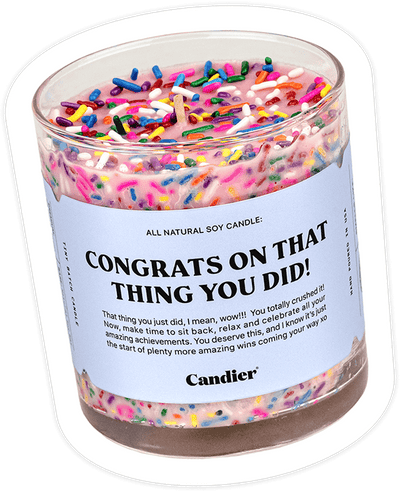 Congrats Candle | Celebratory, Sweet-Scented Candle