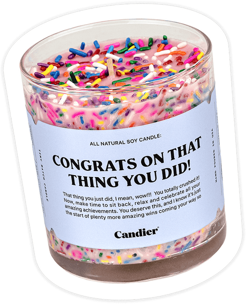 Congrats Candle | Celebratory, Sweet-Scented Candle