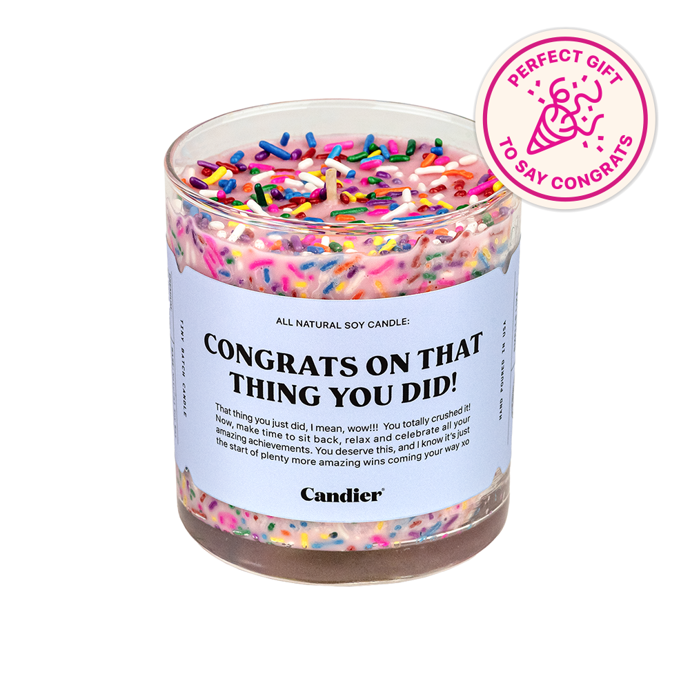 Congrats Candle | Celebratory, Sweet-Scented Candle