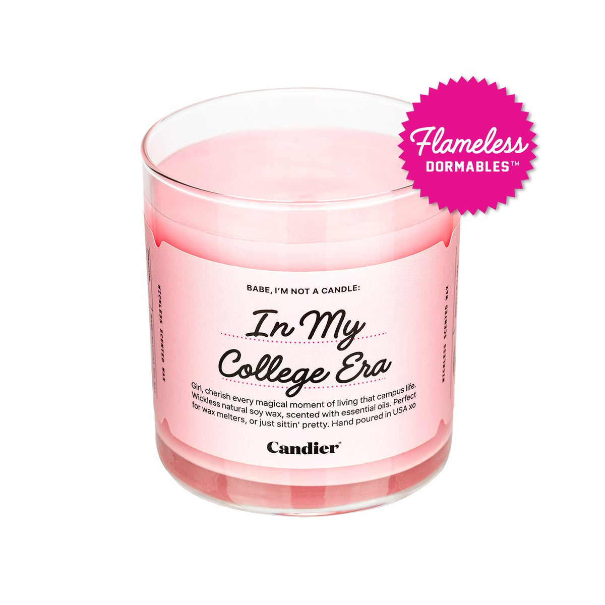 Candier IN MY COLLEGE ERA | Scented DORMABLES™ wickless candles