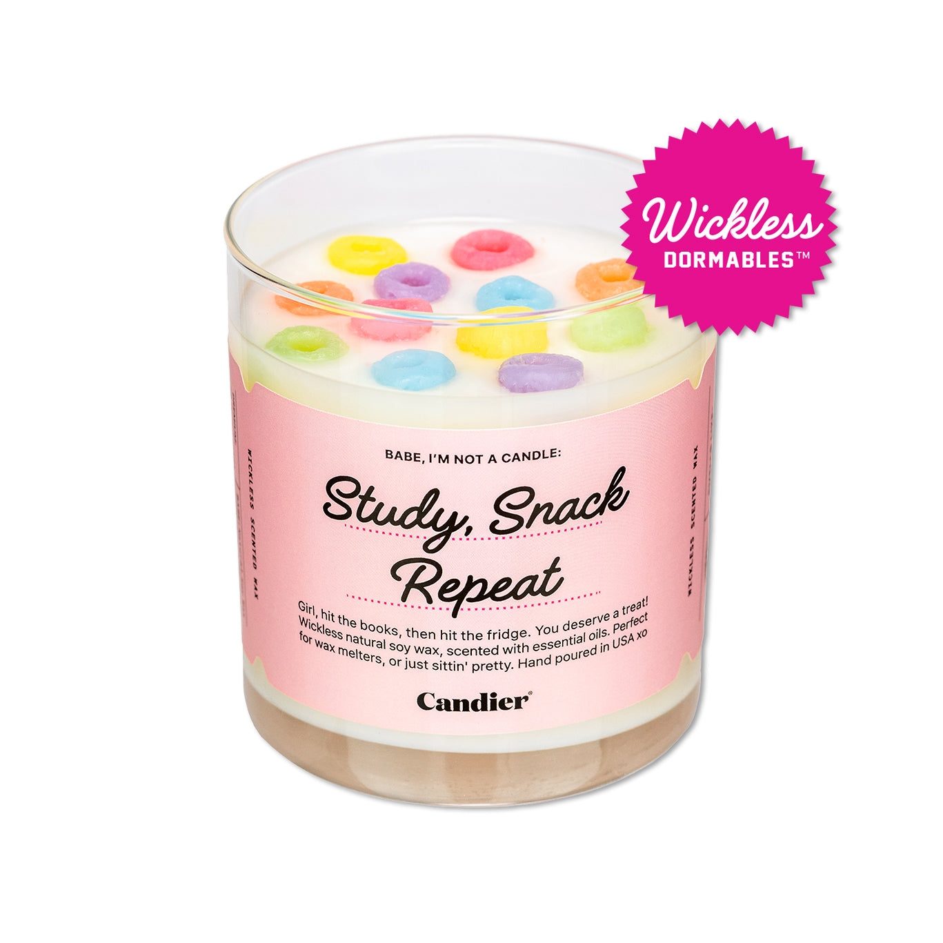 STUDY SNACK REPEAT | WICKLESS DORMABLES™ COLLECTION