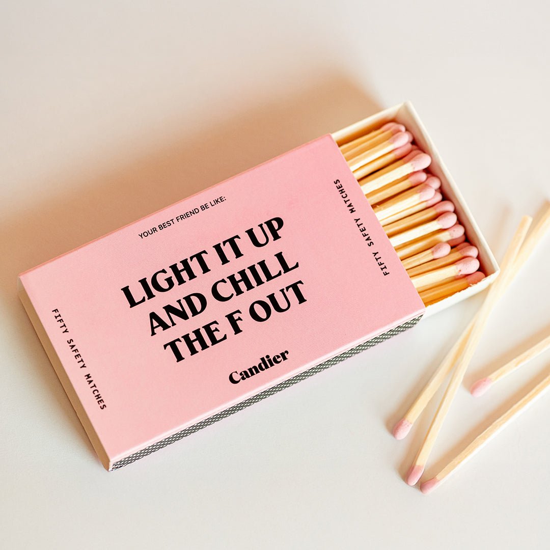 Pink Matches | Candier Light It Up Long Matches for Candles