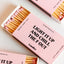 Long Matches | Candier Light It Up Pink Matches for Candles